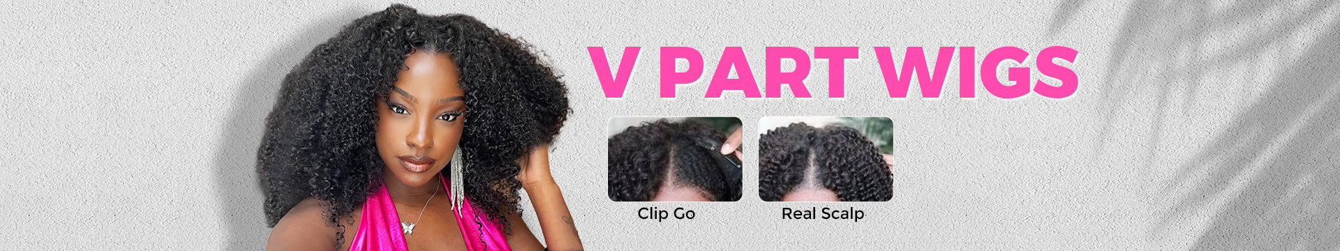 Thin V Part Wig Human Hair – CurlyMe Hair