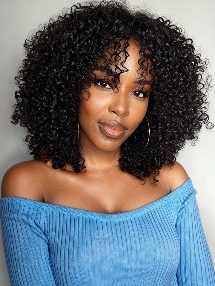 Afro Kinky Curly Pre-cut HD Lace Wear Go Glueless Wig - CurlyMe Hair