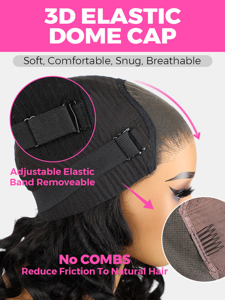 Kinky Curly Glueless Wig Wear Go HD Lace Pre Cut Lace Front Human Hair ...