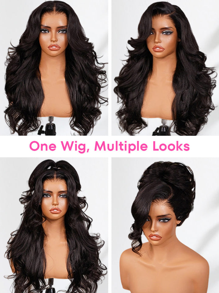 Pre-Styled Butterfly Cut Layer Yaki Straight Wear Go Glueless Wigs ...